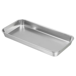 304 Stainless Steel Tray, 22.4x11.4cm Rectangular Flat Type Lab ...