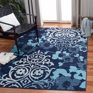 SAFAVIEH Adirondack Roxy Damask Floral Distressed Rug - 8' x 10' - Bed ...