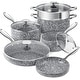 MICHELANGELO Stone Cookware Set 10 Piece, Ultra Nonstick Granite Pots ...
