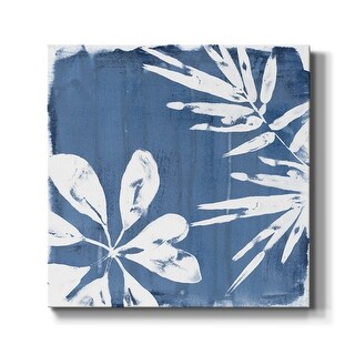 Tropical Indigo Impressions III-Premium Gallery Wrapped Canvas - Ready ...