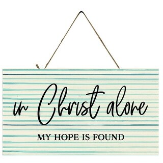 In Christ Alone My Hope is Found Scripture Handmade Wood Sign 10" x 5 ...