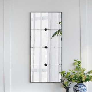 Traditional Style Rectangle Antique Glass Wall Mirror - Bed Bath ...