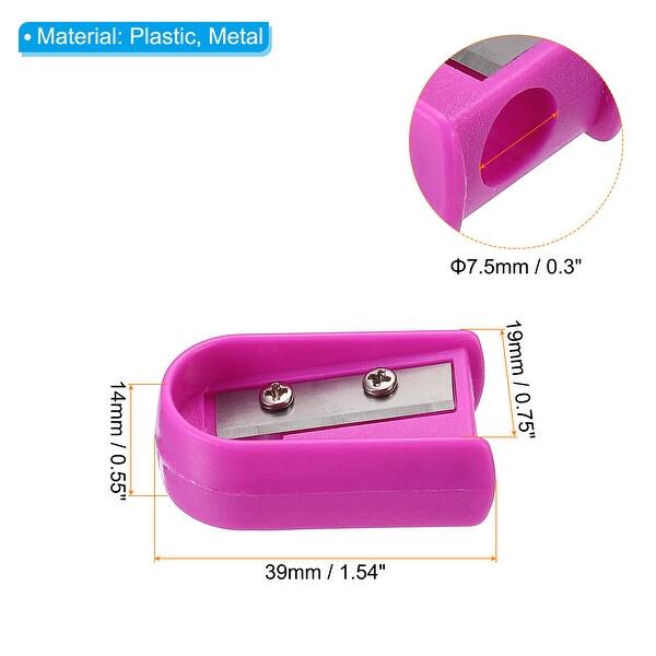12pcs Single Hole Pencil Sharpeners, Bulk Plastic Manual Pencil ...