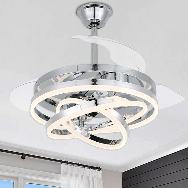 52 In Integrated LED Ceiling Fan Lighting with Remote Control - On Sale ...