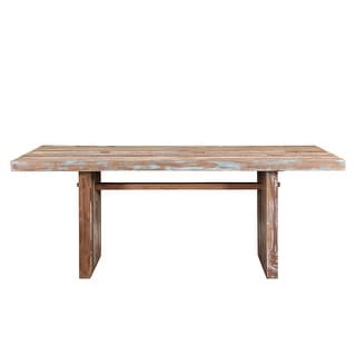 Messina Carved Teak Wood Dining Table - Bed Bath & Beyond - 33329788