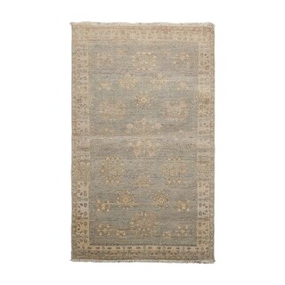 Hand Knotted Afghan Oushak Mint Wool Traditional Oriental Area Rug - 3 ...