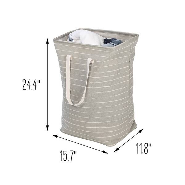 Honey-Can-Do Set of 2 Gray Folding Laundry Hampers with Handles - Bed ...