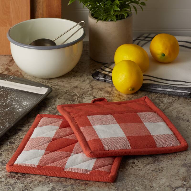 DII Vintage Red Buffalo Check Dishtowel (Set of 3) - On Sale ...
