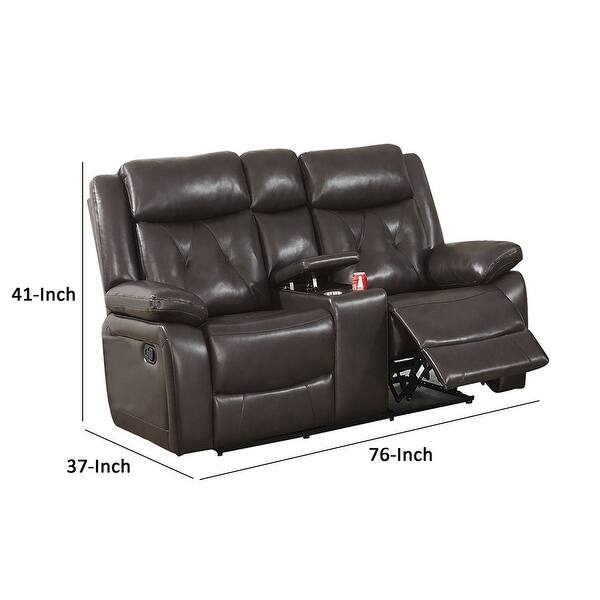 Nuna 75 Inch Manual Reclining Loveseat, Pull Tab Footrest Mechanism ...