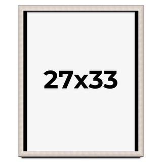 27x33 Shadow Box Frame Silver Real Wood Contemporary Shadowbox Display ...