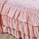 Serent Matte Satin Ruffle Bedspread Set - Overstock - 11802559