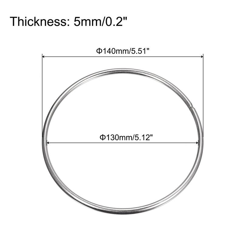 304 Stainless Steel O Rings, 1pcs Metal Welded O-rings Round Rings ...