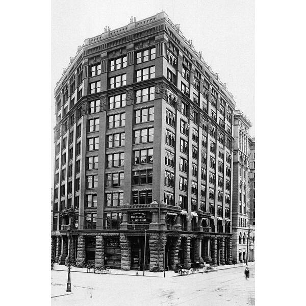 Hammond Bank/National Bank of Detroit. Black and White Gallery Wrapped ...