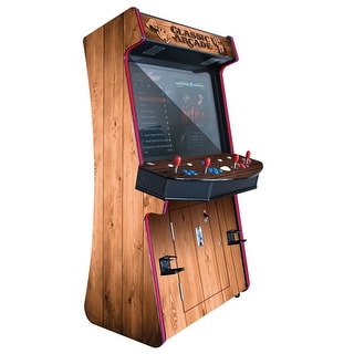 TR-1 Slim Stand-Up Arcade Woodgrain Edition 6296 Games - Light Pine ...
