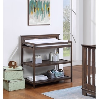 Grayson Wood Changing Table with 2 Open Storage Shelves - Bed Bath ...