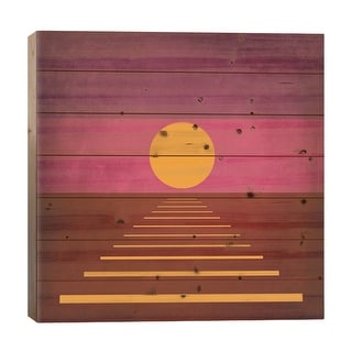 Minimal Landscape XIV Print On Wood by Marco Gonzalez - Multi-Color ...