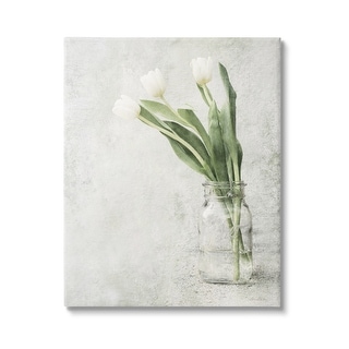 Stupell Asymmetrical Tulips Country Jar Canvas Wall Art by Lori Deiter ...
