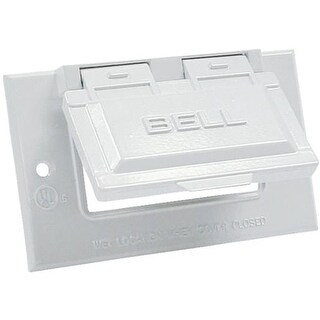 Hubbell 1G Wh Wp Cvr Horz Gfci 5101-1 Unit: EACH - Bed Bath & Beyond ...
