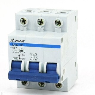 6000A Max. Overload Protection Circuit Breaker 3 Pole 20AMP 415V - Bed ...