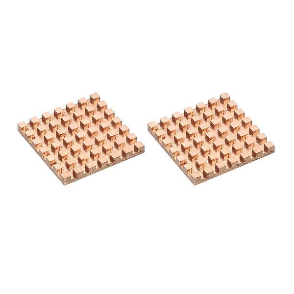 Heatsink Kit Pure Copper 30x30x3mm for IC MOS with Thermal Pads Pack of 2 - Gold Tone - Bed Bath ...