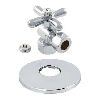 1/2-Inch FIP X 1/2-Inch OD Comp Quarter-Turn Angle Stop Valve with ...