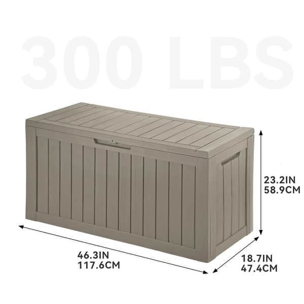 80 Gallon Resin Lockable Deck Box with Soft Close Hinges - Bed Bath ...