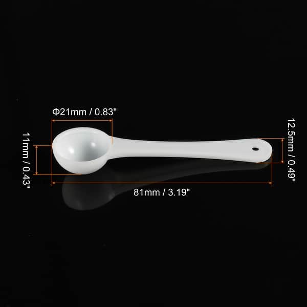 Micro Spoons 1 Gram Measuring Scoop Round Bottom w Hanging Hole 15Pcs ...