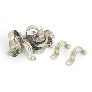 30mm Arch High Two Holes U Type Pipe Clamp Clips Bronze Tone 30 Pcs ...