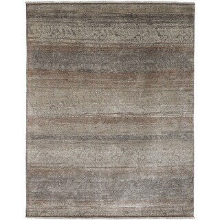 HomeRoots 8' X 10' Tan Gold And Gray Paisley Distressed Area Rug With ...
