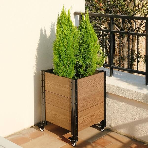 Mobile Corner Planter Box Raised Garden Bed - Bed Bath & Beyond - 33204927