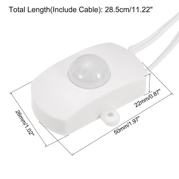 DC 5-24V 5A PIR Motion Sensor Switch Activated LED Lights w USB Cable ...
