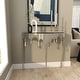 Aluminum Metal Accent, Console, and Coffee Table Collection with Drip ...