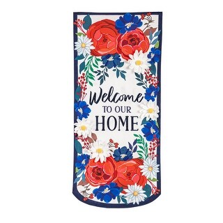 Patriotic Welcome to Our Home Everlasting Impressions Textile Decor ...