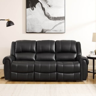 Hydeline Marco Zero Gravity Power Recline Top Grain Leather Reclining Sofa Couch - Bed Bath ...