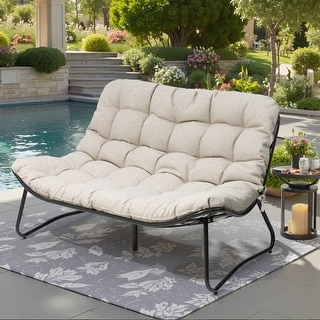 VredHom Double Papasan Loveseat Chair with Cushion Indoor Outdoor - Bed ...