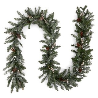 National Tree Company Snowy Morgan Spruce 9' Prelit Twinkly Christmas ...