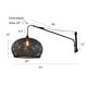 Vienna Plug-In Adjustable Swing Arm Wall Lamp in Matte Black Extendable ...