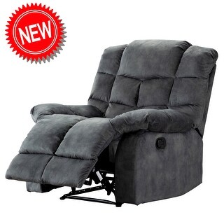 Microfiber Overstuffed Recliner with Premium Support - Bed Bath ...