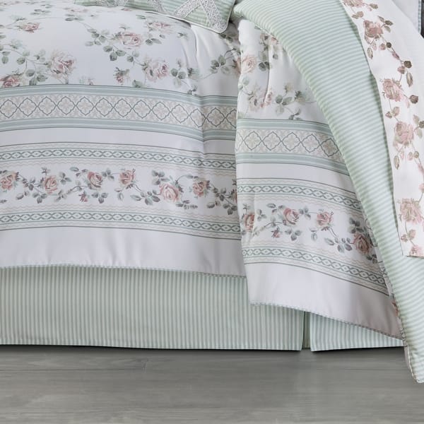 Royal Court Rialto Sage Comforter Set - On Sale - Bed Bath & Beyond ...