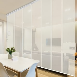 InStyleDesign 7-Panel Single Rail Panel Track Extendable 110"-153"W x ...