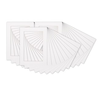 6x8 Mat for 8x10 Frame - Precut Mat Board Acid-Free White 6x8 Photo ...