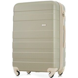 Ivory+Gold Luggage Expandable Hardshell Luggage Hardside Lightweight ...
