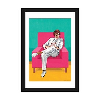iCanvas "Mr. Yves Saint Laurent VI. The Man In An Armchair" by Mila ...
