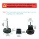 M8 Leveling Feet Square Tube Inserts Kit Furniture Glide Adjustable ...