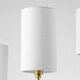 10-Light Modern Large Round Sputnik Chandelier Cluster Cylinder Fabric ...