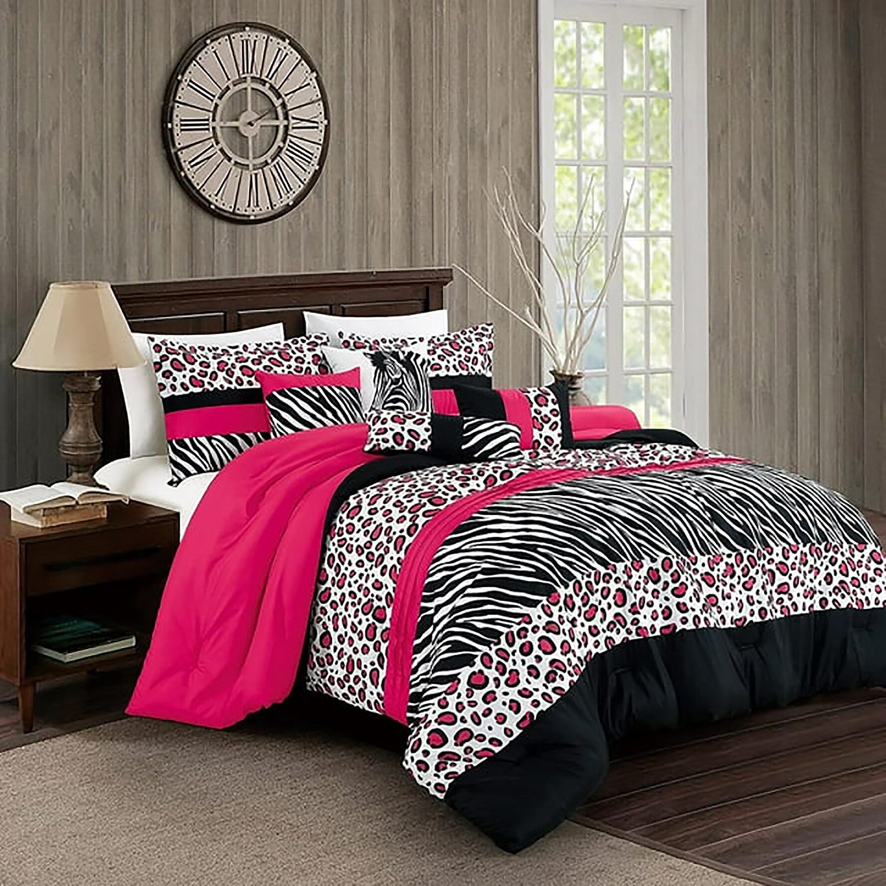 zebra queen comforter set
