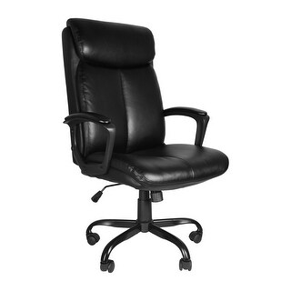 High Back Office Chair Swivel Adjustable Cushioned Desk Chair Tilt ...