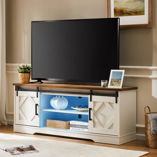 Farmhouse tv stand and coffee table set store