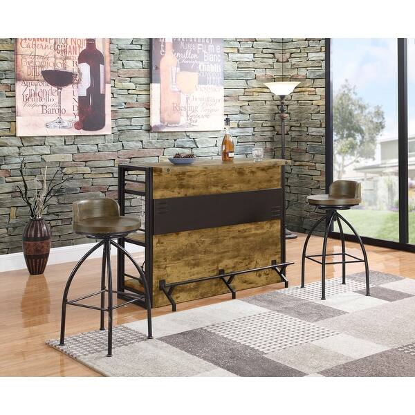 Renaldi Antique Nutmeg Bar Unit with Stemware Rack - Bed Bath & Beyond ...