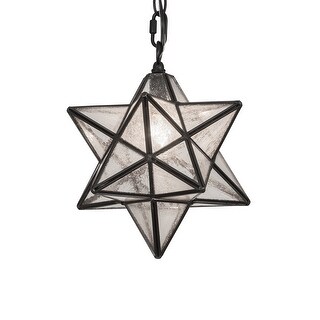 9" Wide Moravian Star Mini Pendant - Seeded - Bed Bath & Beyond - 37399191